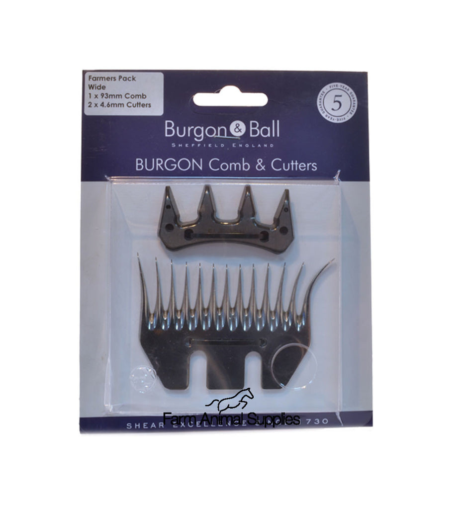 Burgon And Ball Cutter And Comb Straight 76mm + 2 Cutters | Sheeep ...