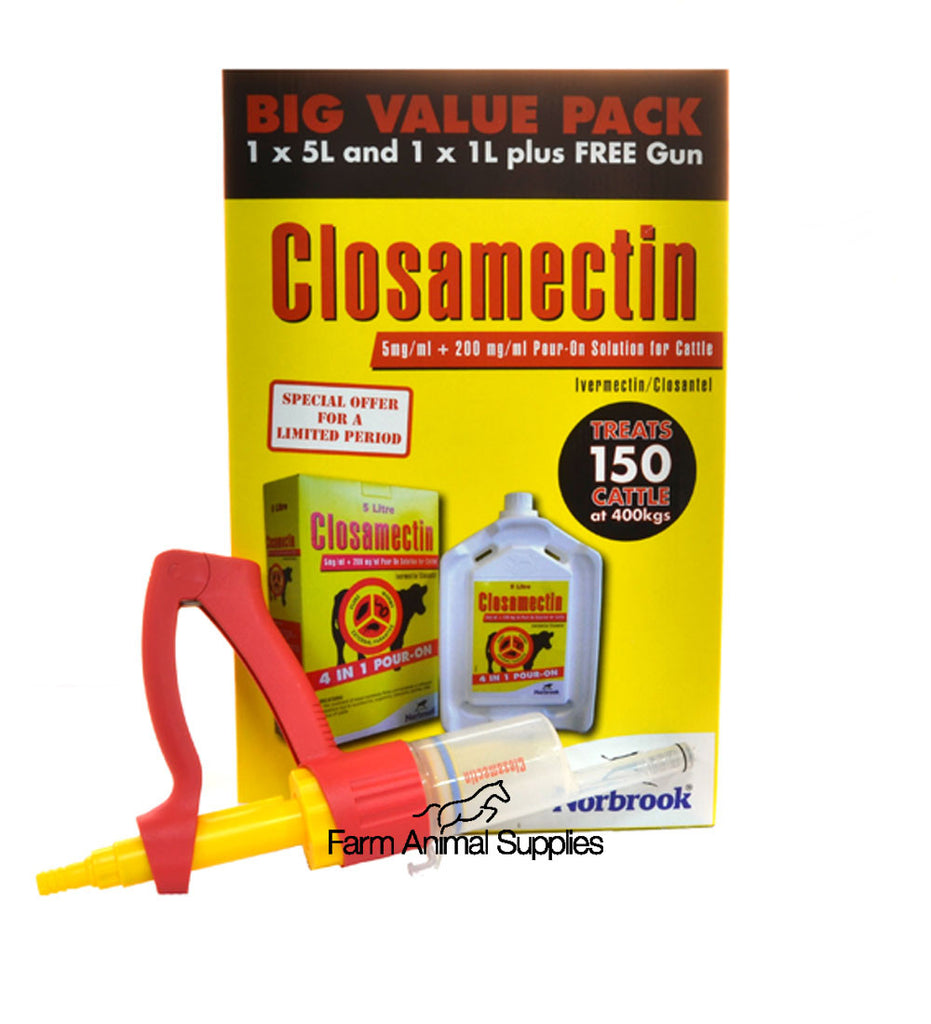 Closamectin Pour-On Cattle - 1L | Fluke & Worm Pour-on | Fluke Control ...