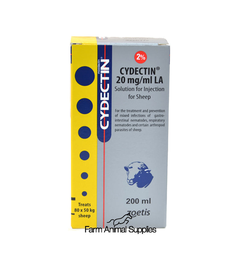 Cydectin 2% LA Injection for Sheep 200ml | Sheep Wormer | Worm Control ...