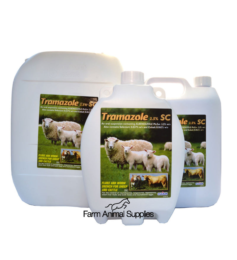 Tramazole 2.5% - 2.5L, 5L or 10L – Farm Animal Supplies